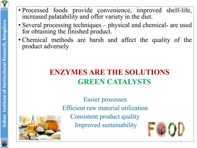 Application of Enzymes in food industry | PDF | Chemistry | Science