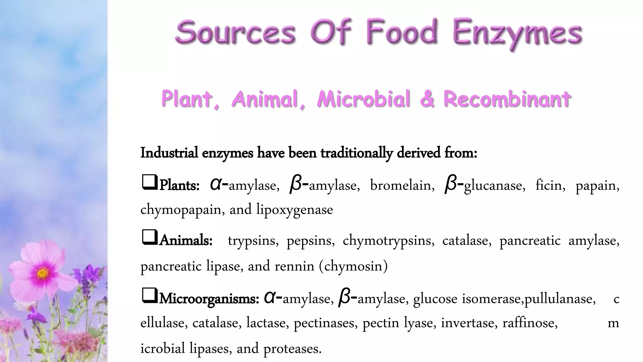Enzymes in foods | PPTX