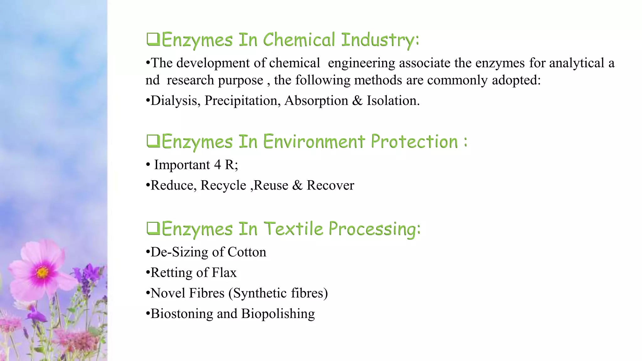 Enzymes in foods | PPTX
