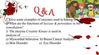 Enzymes in foods | PPTX