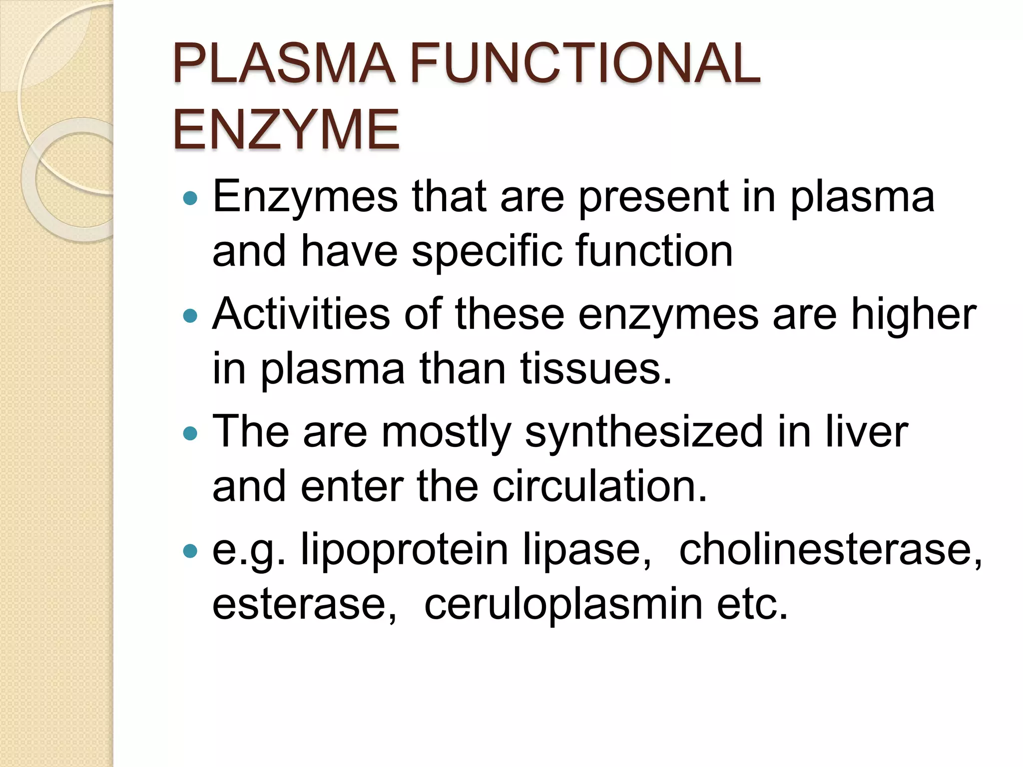 Enzymes in health and diseases final | PPTX
