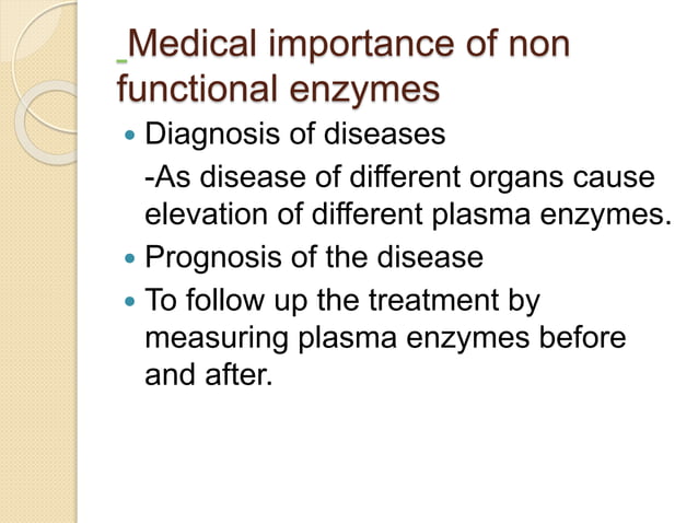 Enzymes in health and diseases final | PPTX | Blood Disorders ...