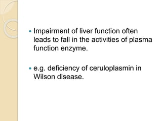 Enzymes in health and diseases final | PPTX