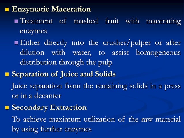 Enzymes in juices.ppt | Chemistry | Science