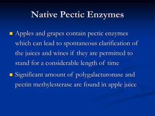 Enzymes in juices.ppt | Chemistry | Science