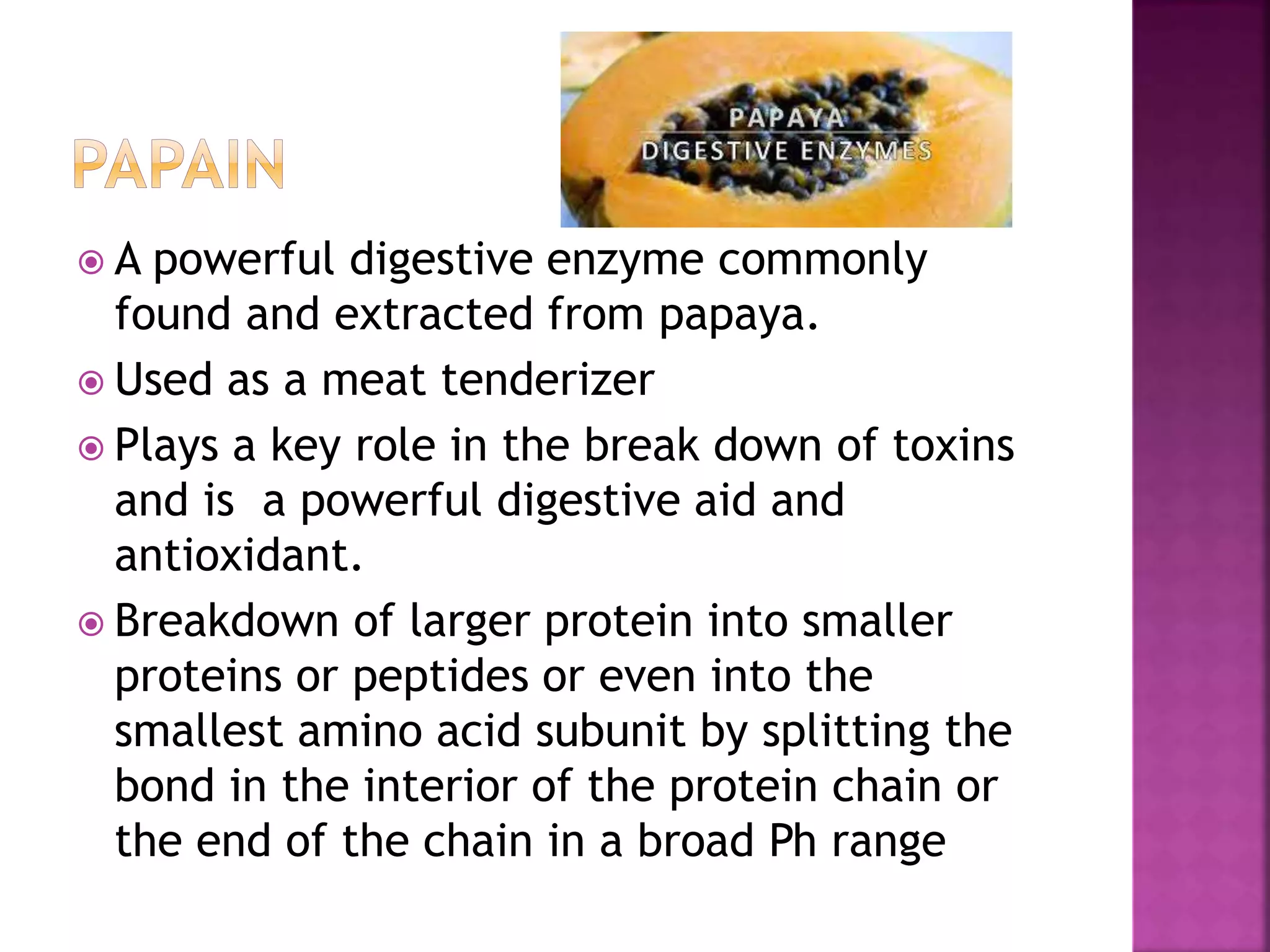 Enzymes in meat industry | PPTX