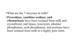 Enzymes in milk and cheese about the rennet and renin.pptx