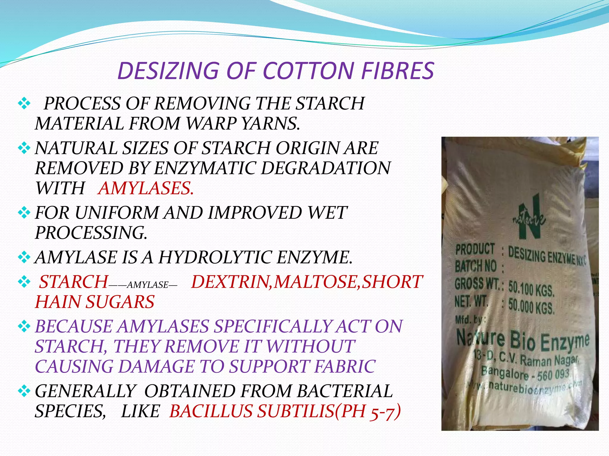 Enzymes in textiles | PPTX