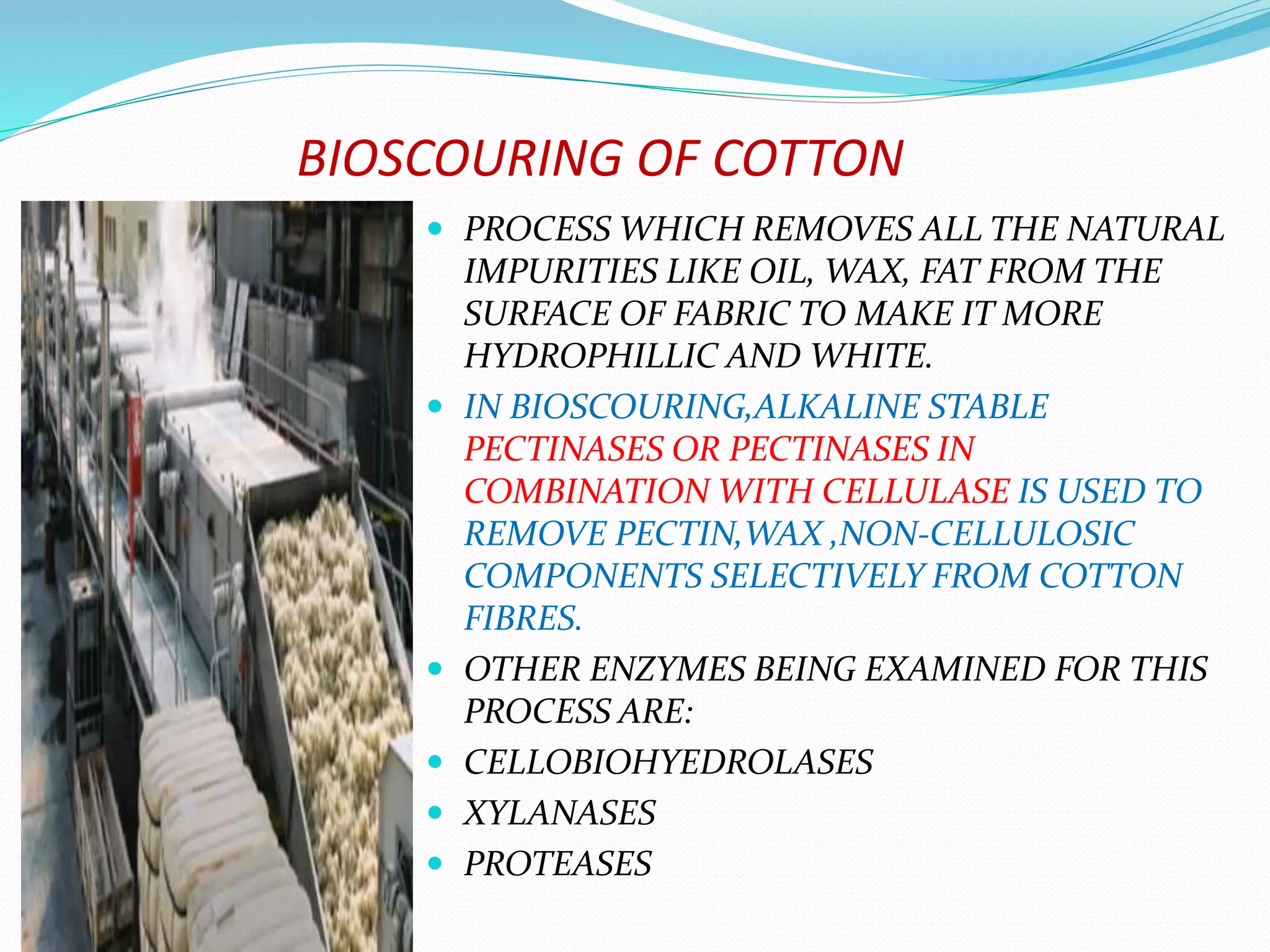 Enzymes in textiles | PPTX