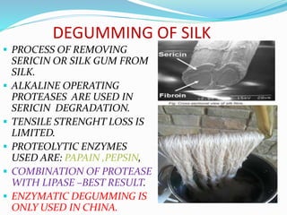 Enzymes in textiles | PPTX