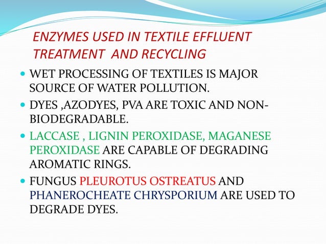 Enzymes in textiles | PPTX | Chemistry | Science
