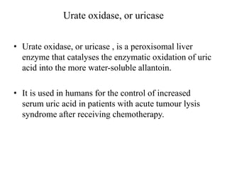 Enzymes in therapy | PPTX