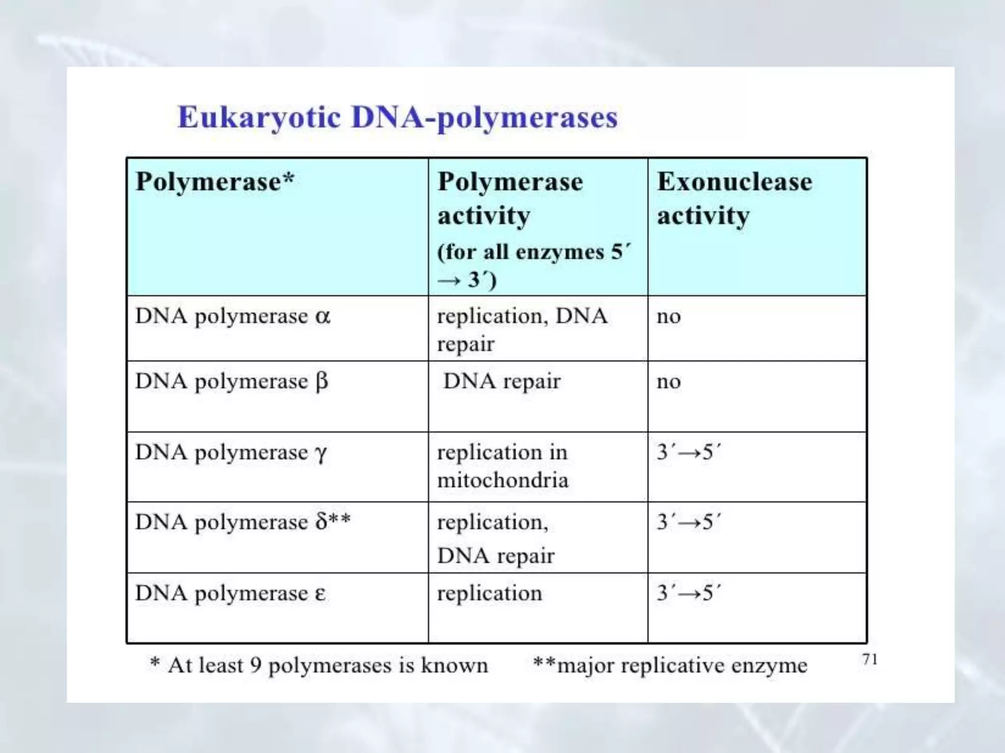 Enzymes involved in dna replication | PPTX