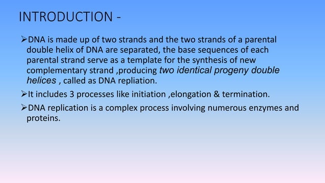 Enzymes involved in DNA replication | PPTX