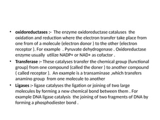 ENZYMES PPT Bsc medical lab science and technology | PPT