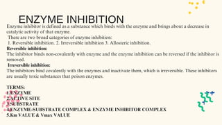 Enzymes regulation and inhibition pdf | PPT