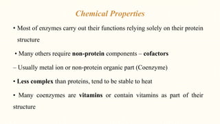 Enzyme structure and Mechanism of Action | PPTX
