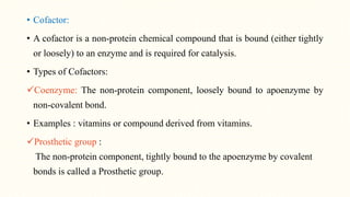 Enzyme structure and Mechanism of Action | PPTX