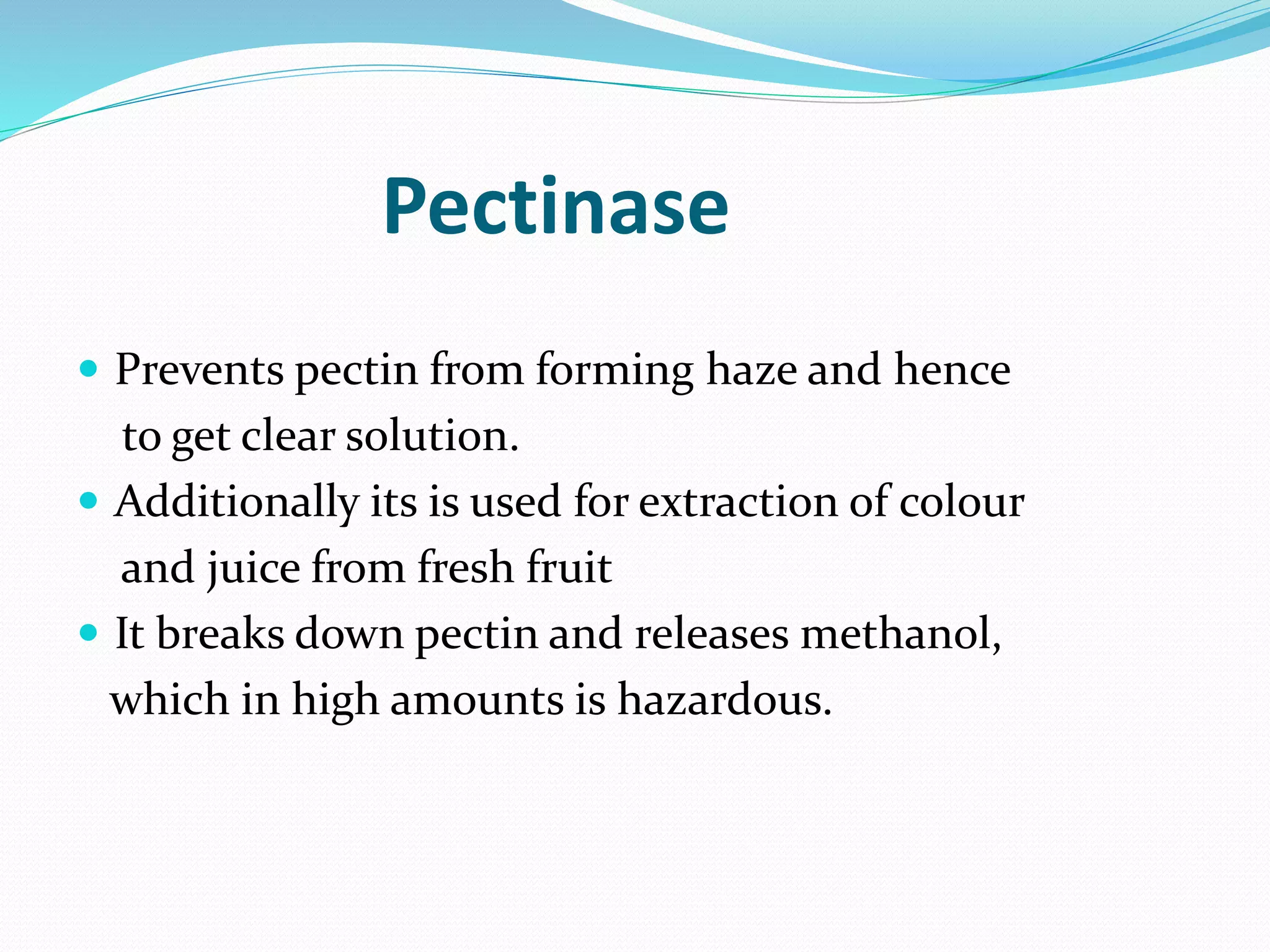 Enzymes used in food industry | PPTX
