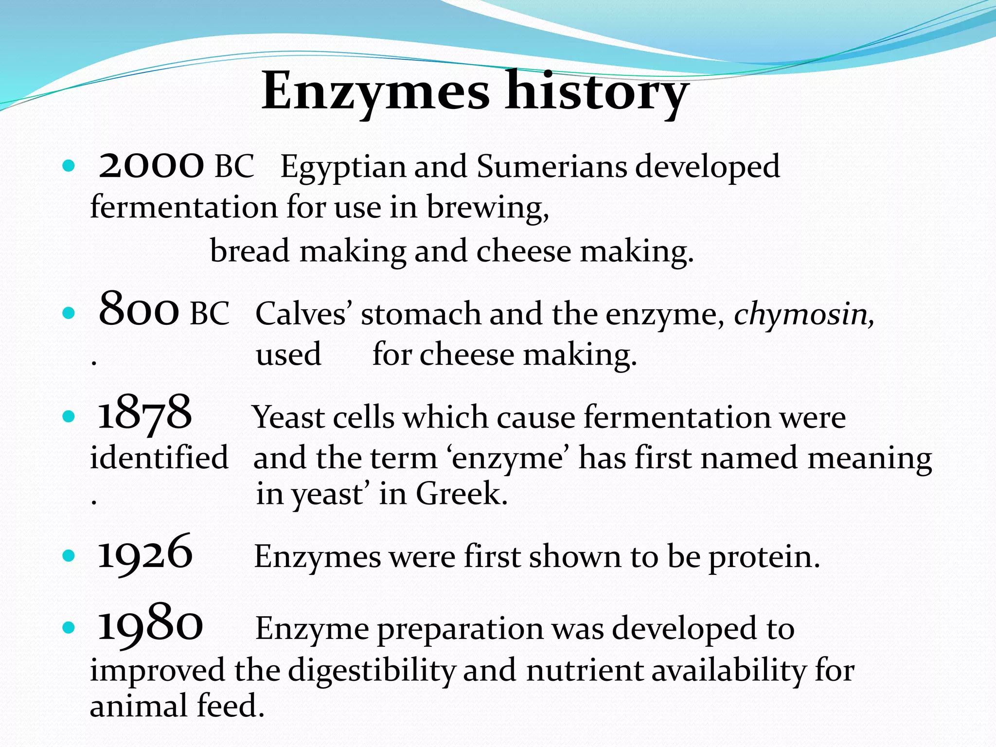 Enzymes used in food industry | PPTX