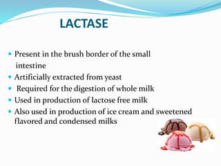 Enzymes used in food industry | PPTX