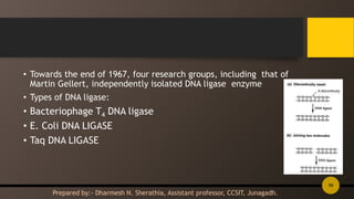 Enzymes used in genetic engineering | PPTX
