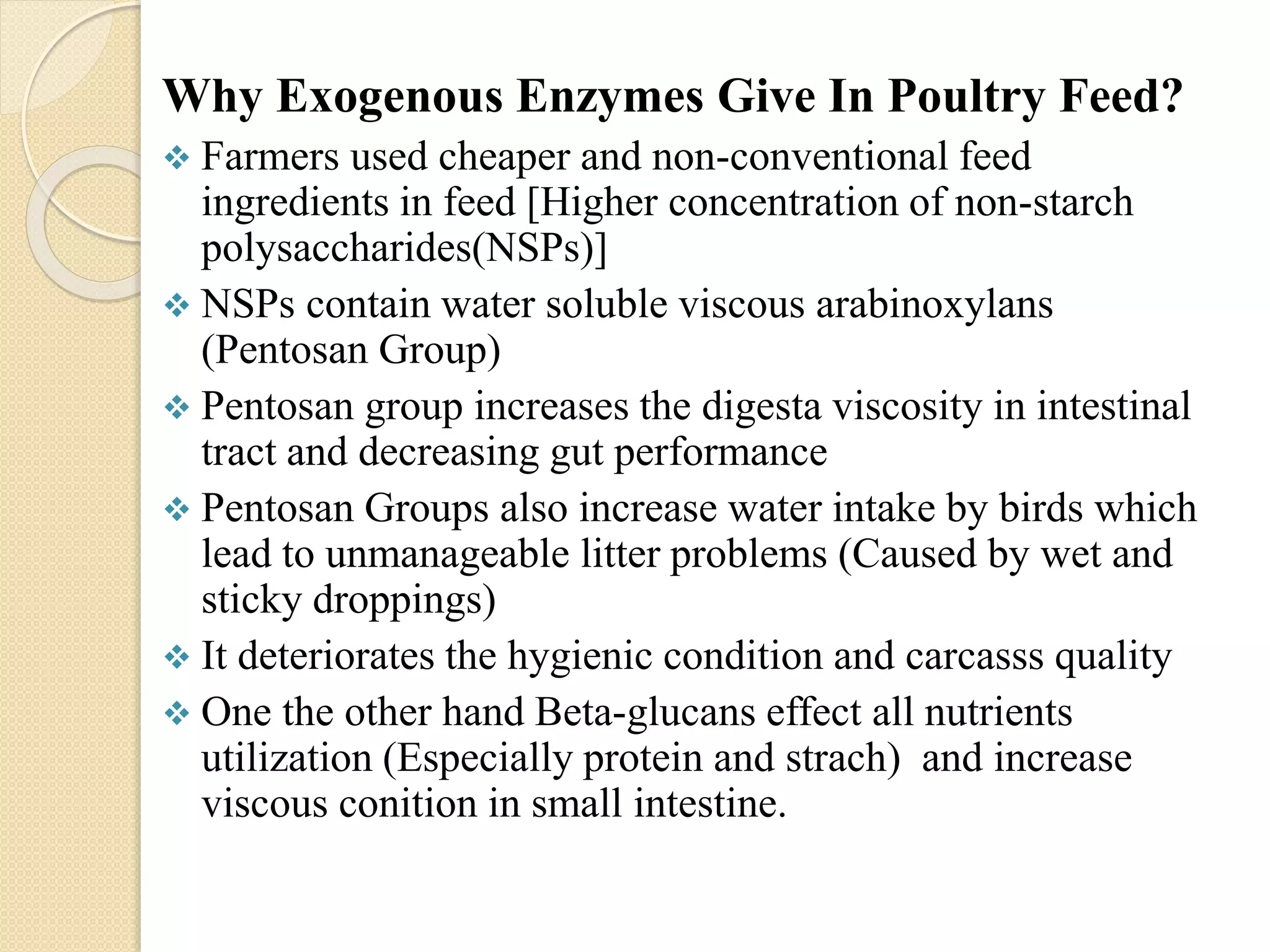 Enzymes used in poultry and ruminant nutrition | PPTX