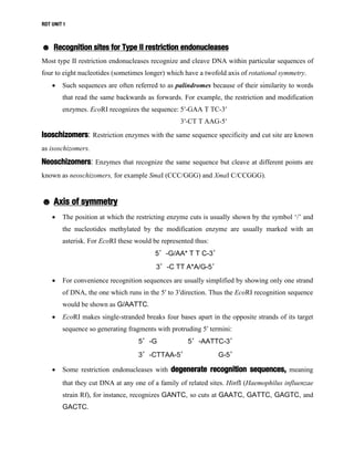 Enzymes used in RDT | PDF