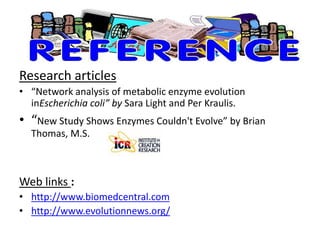 Enzyme system evolution | PDF