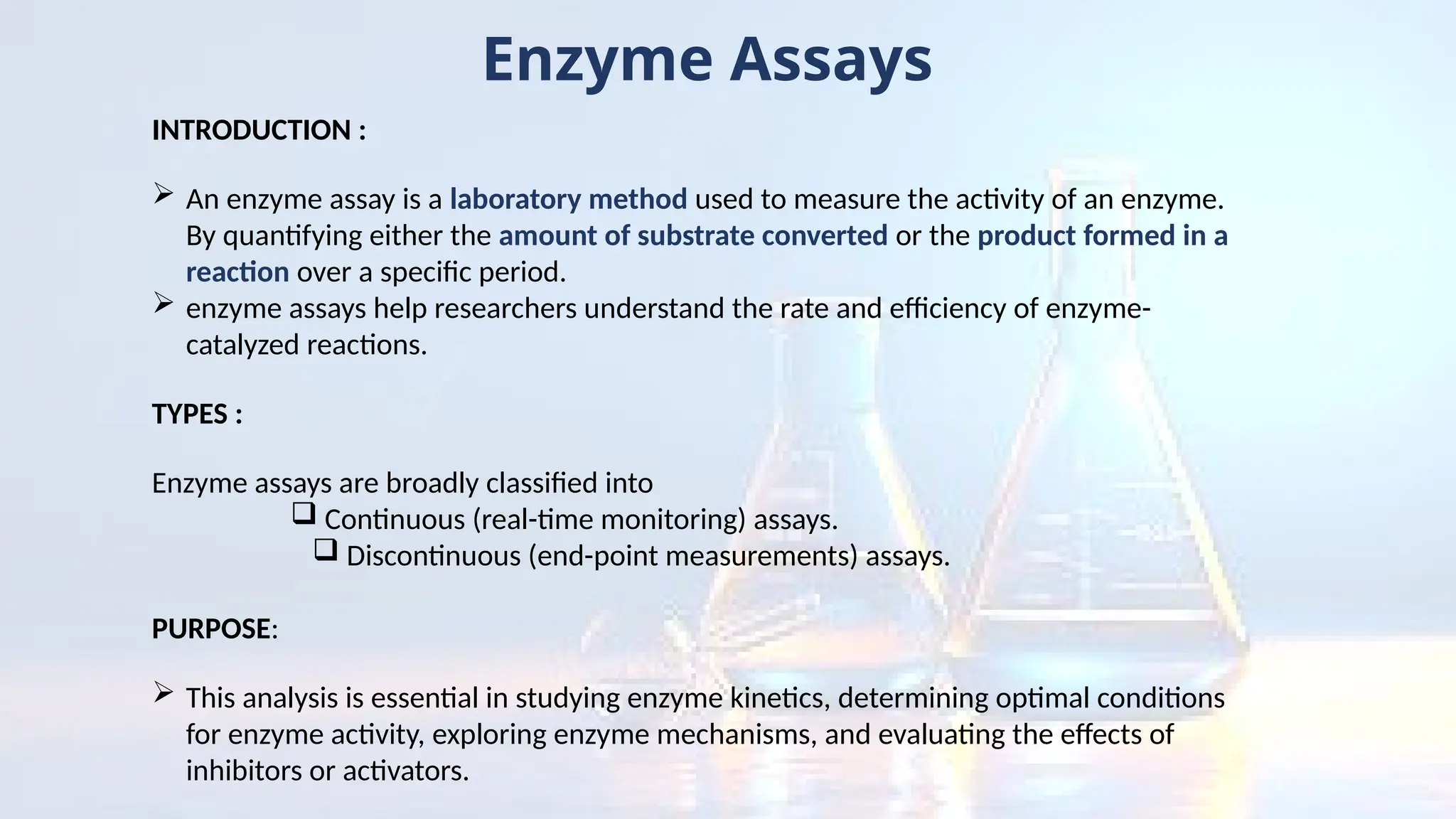 Enzyme assay (Continuous Enzyme Assays).PPT