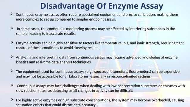 Enzyme assay (Continuous Enzyme Assays).PPT | Chemistry | Science