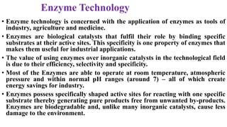 Enzyme technology | PPTX