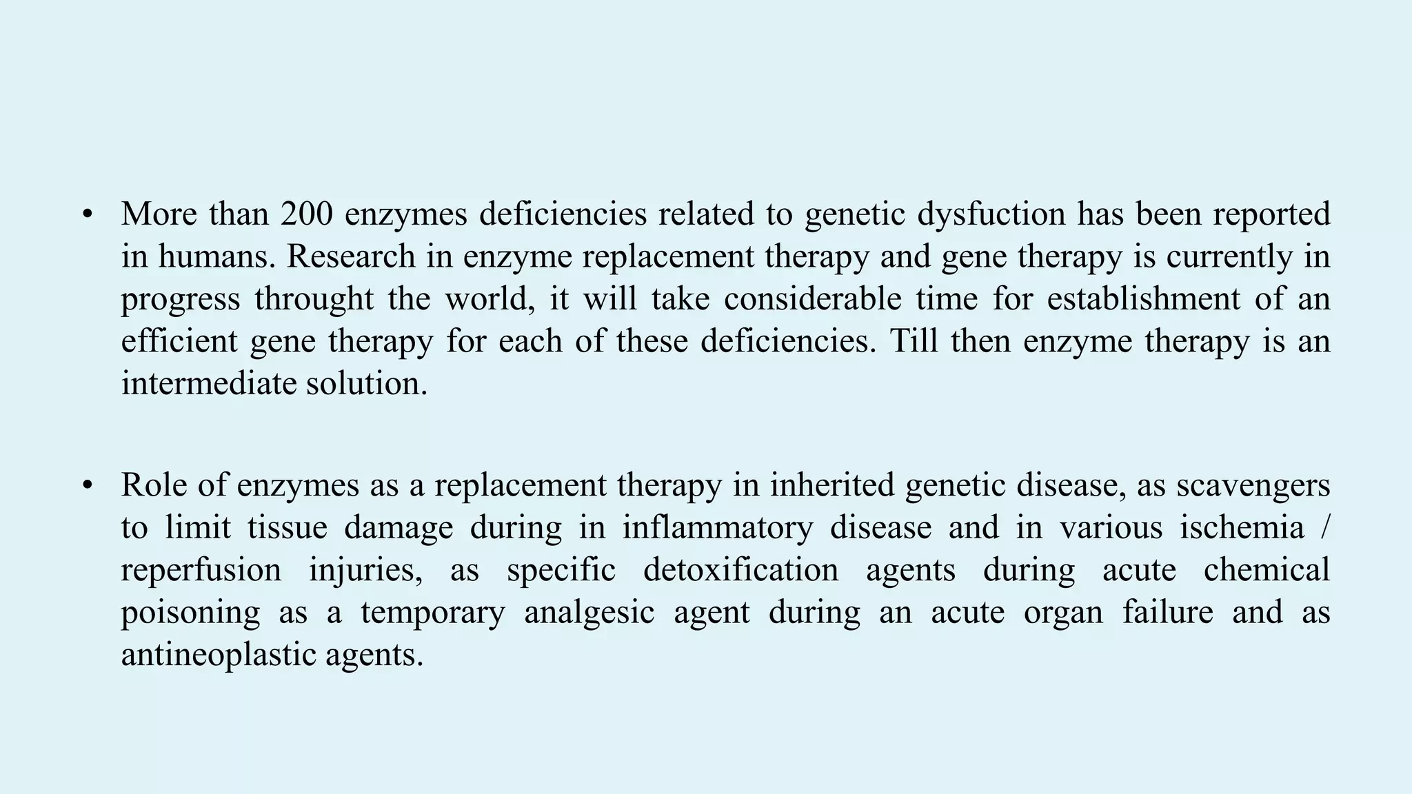 Enzyme therapy | PPTX