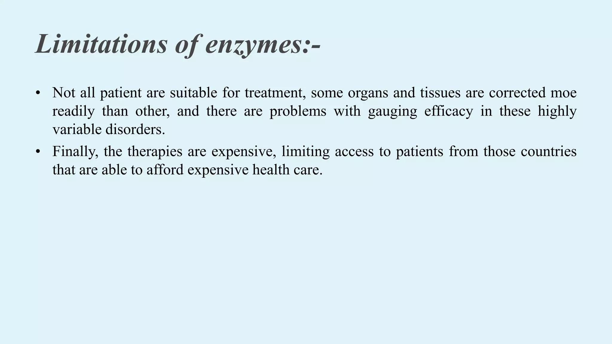 Enzyme therapy | PPTX