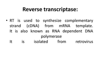 enzyme used in RTD.pptx