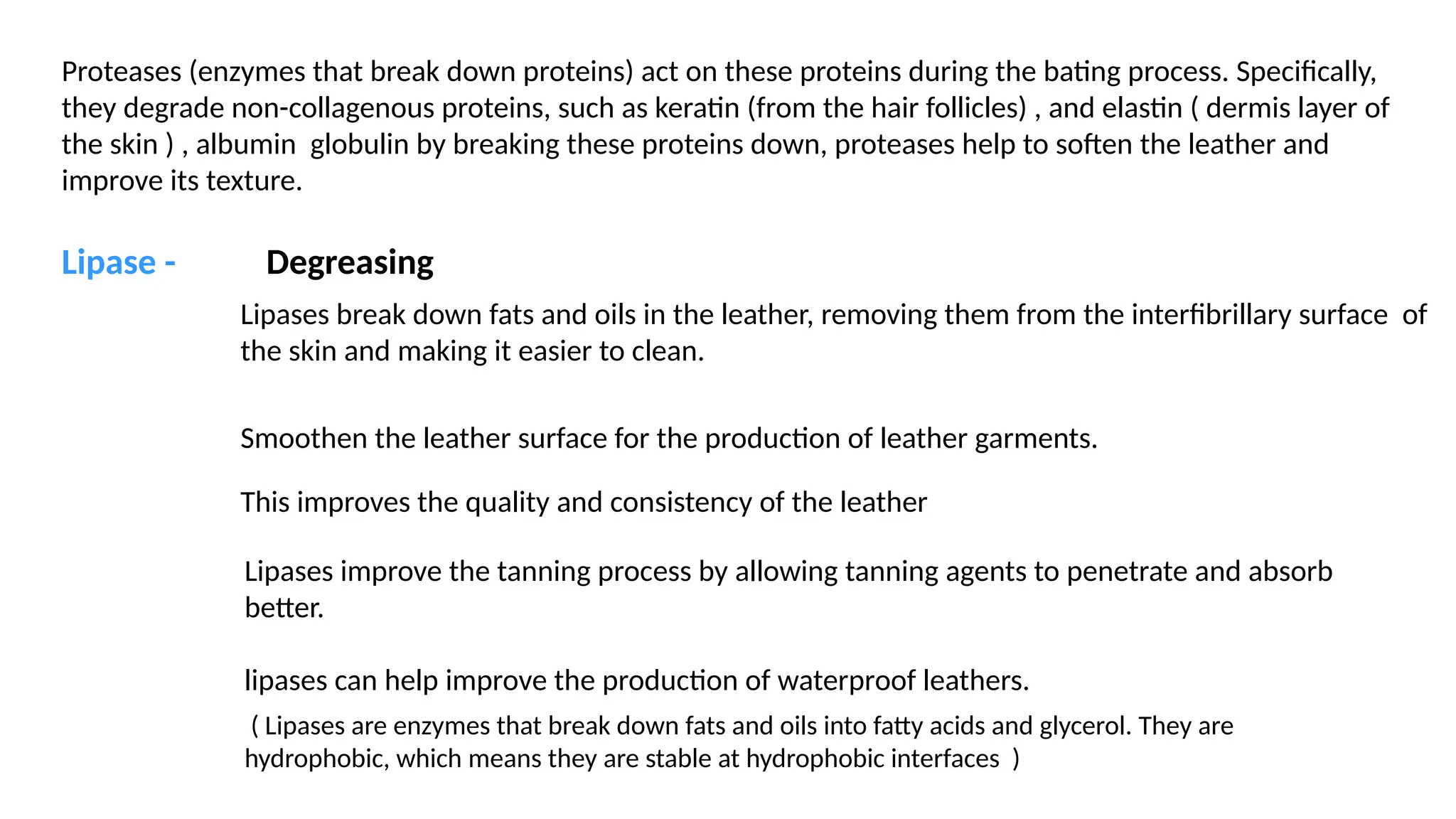 enzyme uses in leather, paper and textile industries.pptx