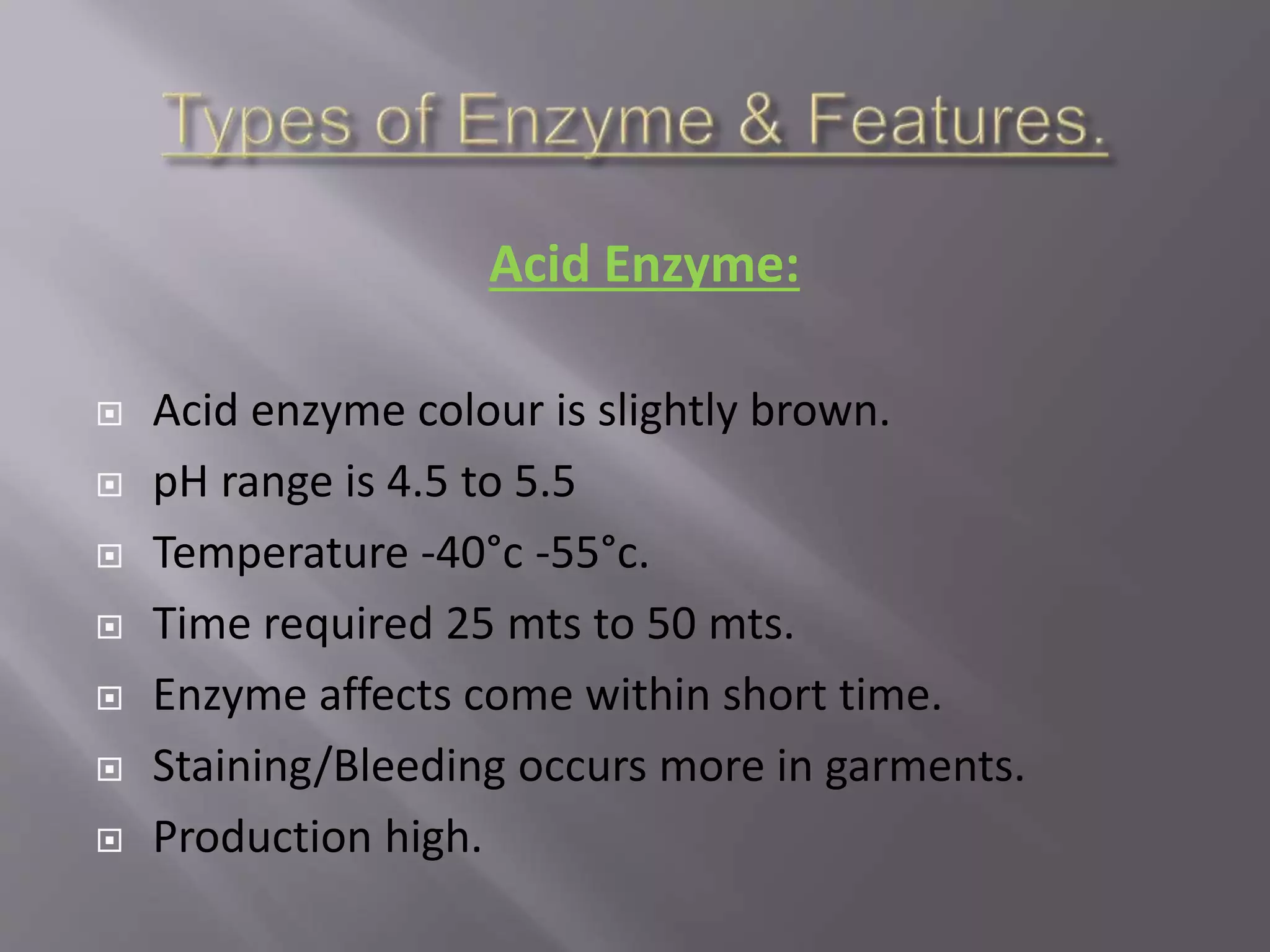 Enzyme wash | PPTX
