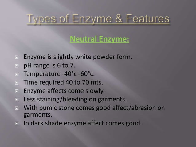 Enzyme wash | PPT