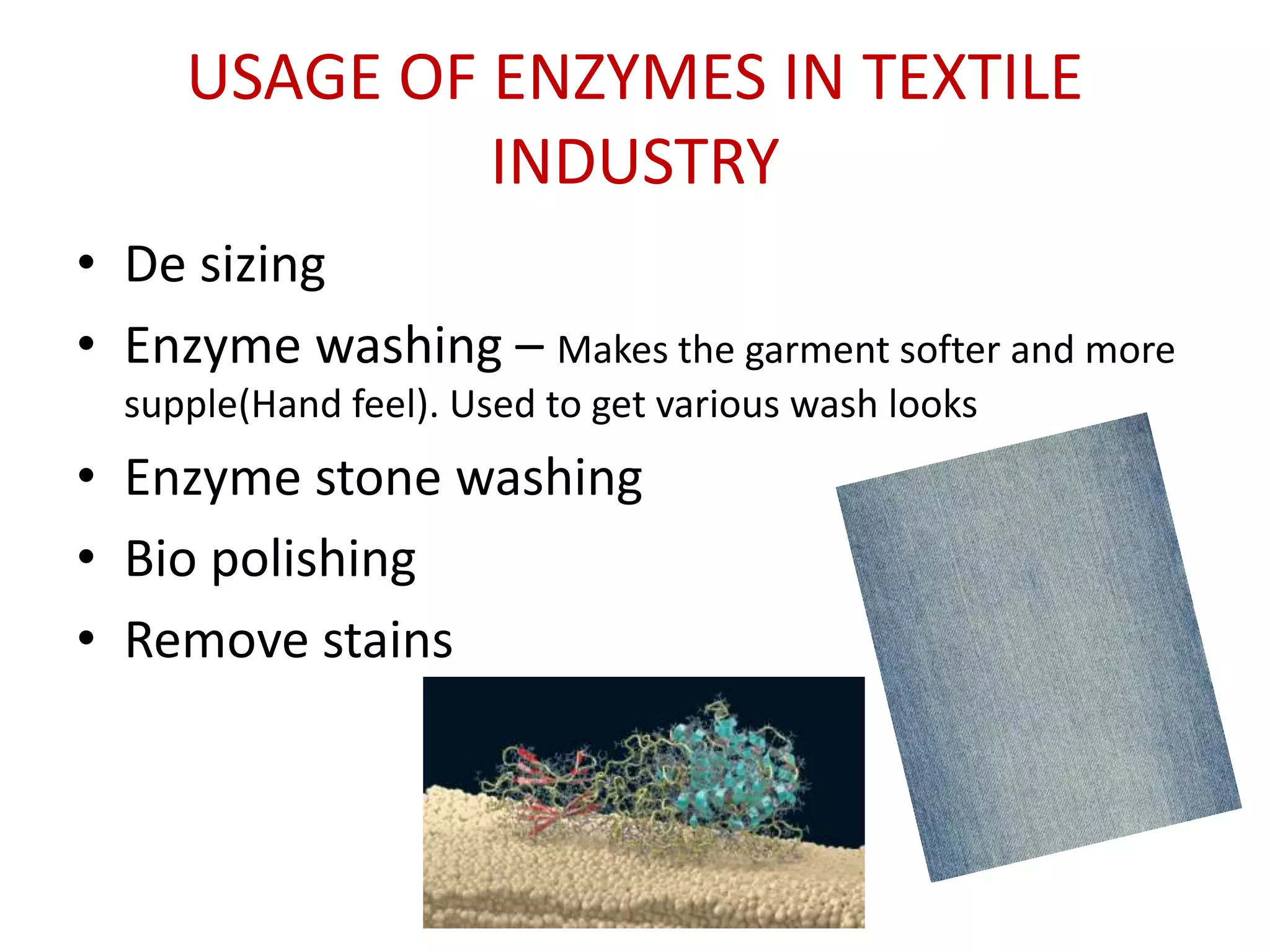 Enzymes for textile Industry | PPTX