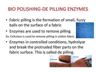 Enzymes for textile Industry | PPTX