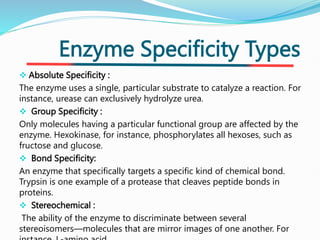 Enzymology.pptx and it's classifications | PPTX
