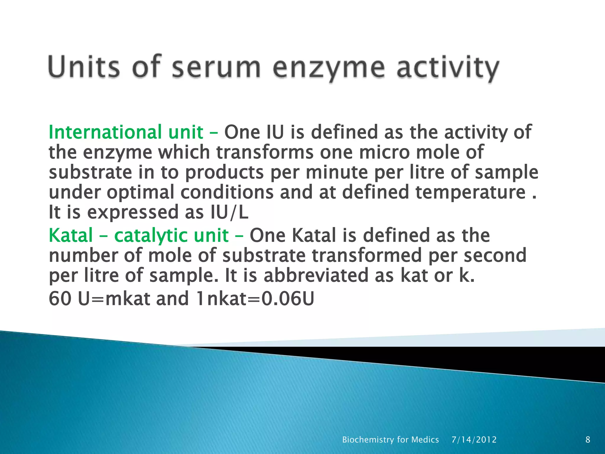 Enzymology - an overview | PPTX