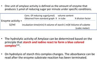 Presentation on Amylase enzyme | PPTX