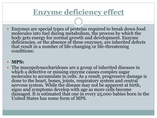 Enzyme deficiency | PPTX