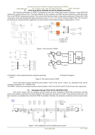 Power System Stability Enhancement Using Static Synchronous Series Compensator (SSSC) | PDF