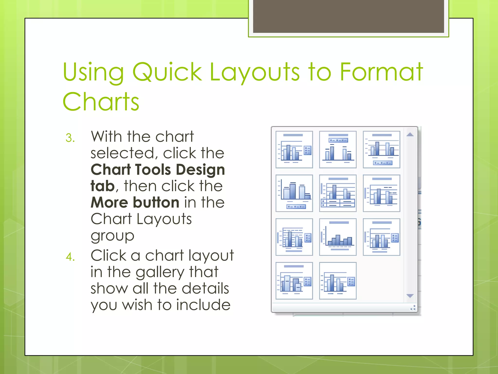 Creating and Modifying Charts | PPT