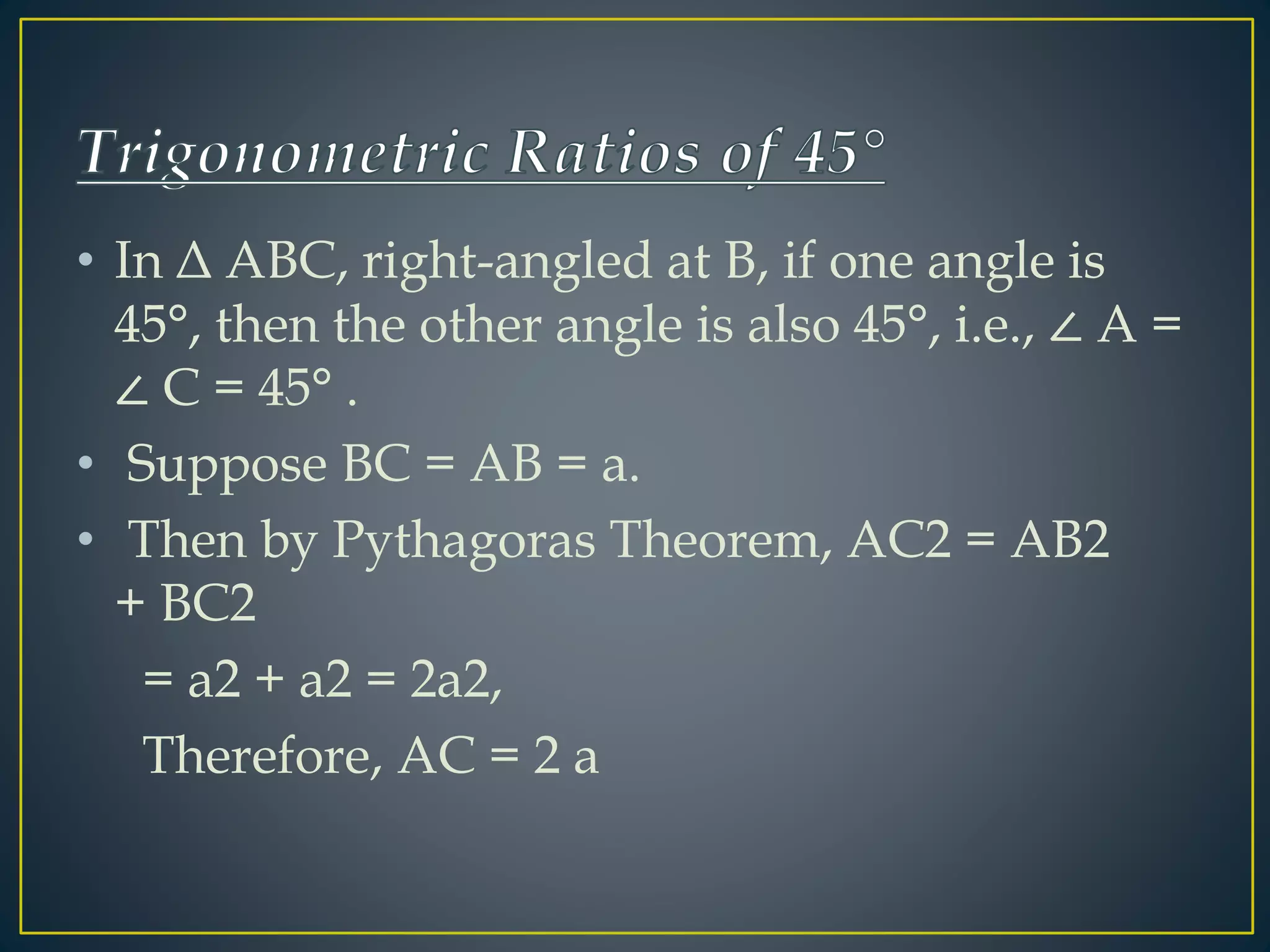 Introduction to trignometry | PPTX