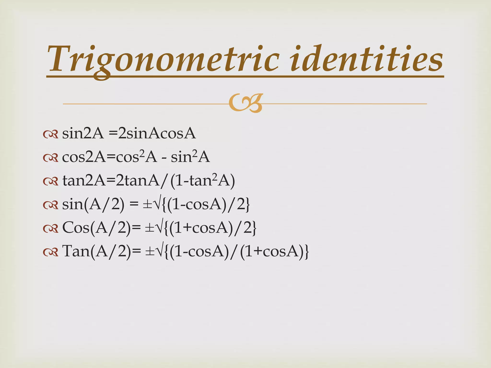 Introduction to trignometry | PPTX