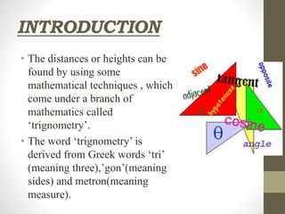 Introduction to trignometry | PPTX