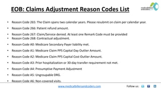 EOB- Claims Adjustment Reason Codes List.pptx